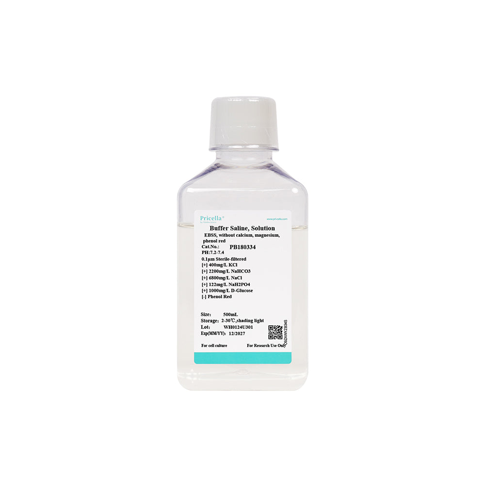Earle's Balanced Salt Solution (EBSS), without calcium, magnesium, phe